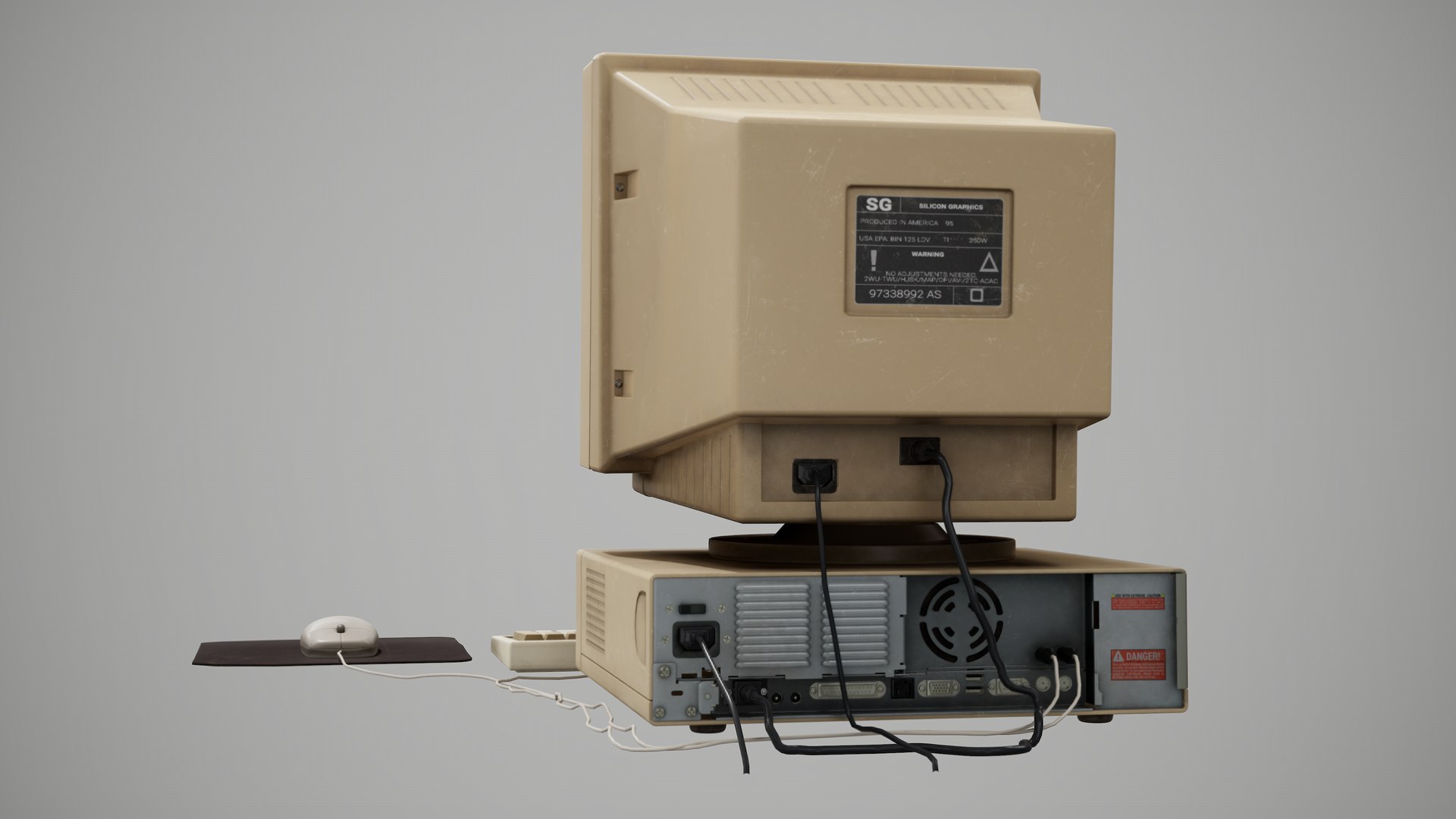 3D Model 90s Pc Desktop Style - TurboSquid 1572106