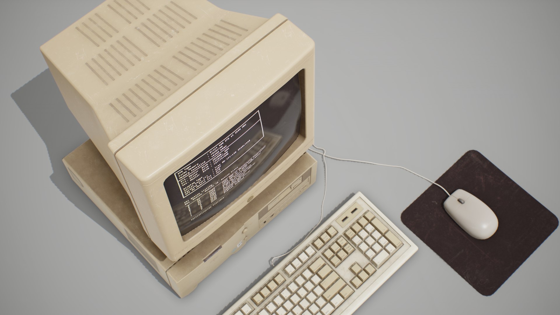 3D Model 90s Pc Desktop Style - TurboSquid 1572106