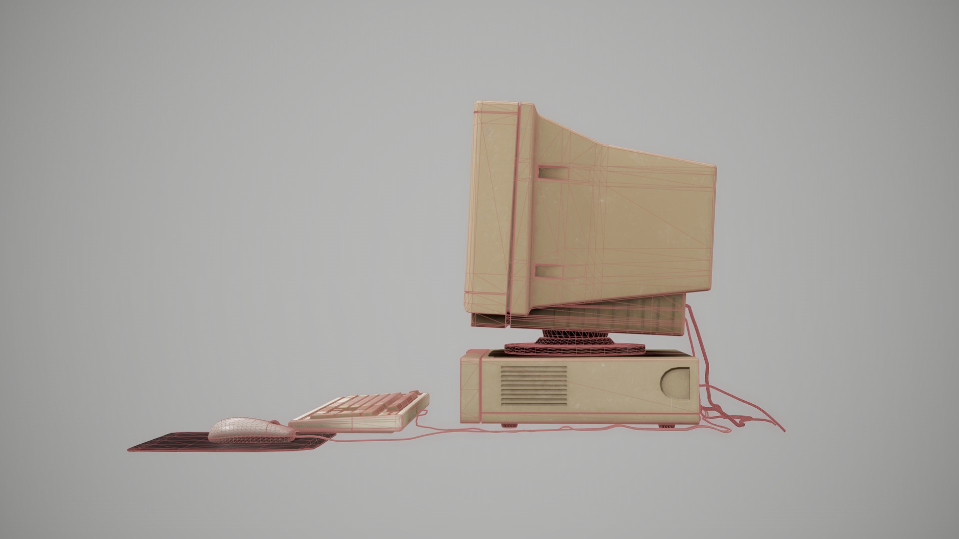 3D Model 90s Pc Desktop Style - TurboSquid 1572106