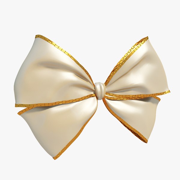 3d red bow model