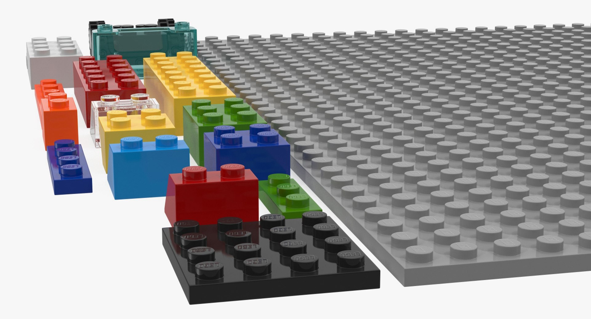 3D Model Lego Bricks Pieces - TurboSquid 1312029