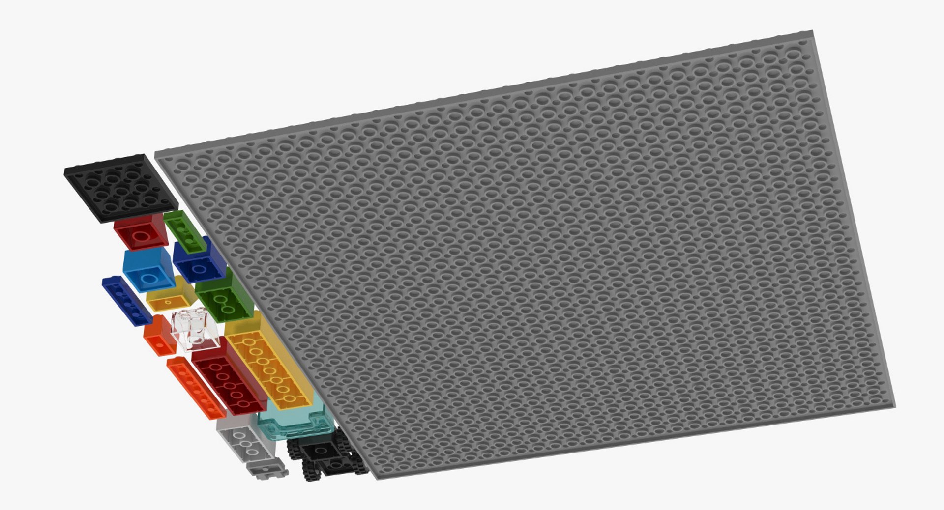 3D Model Lego Bricks Pieces - TurboSquid 1312029