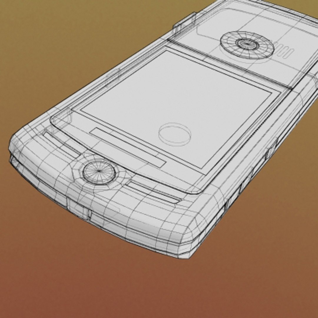 Motorola Cell Phone 3d Model