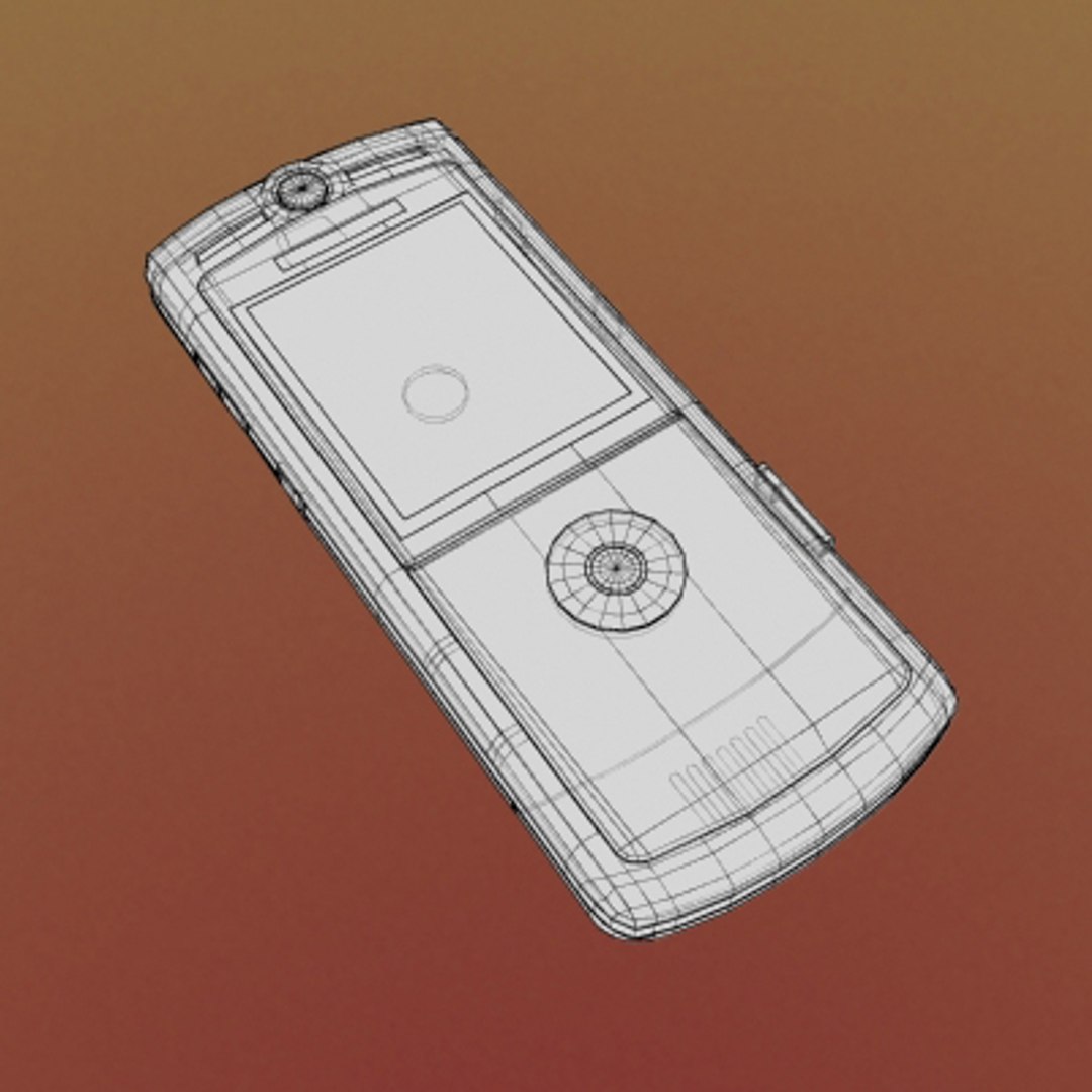 Motorola Cell Phone 3d Model