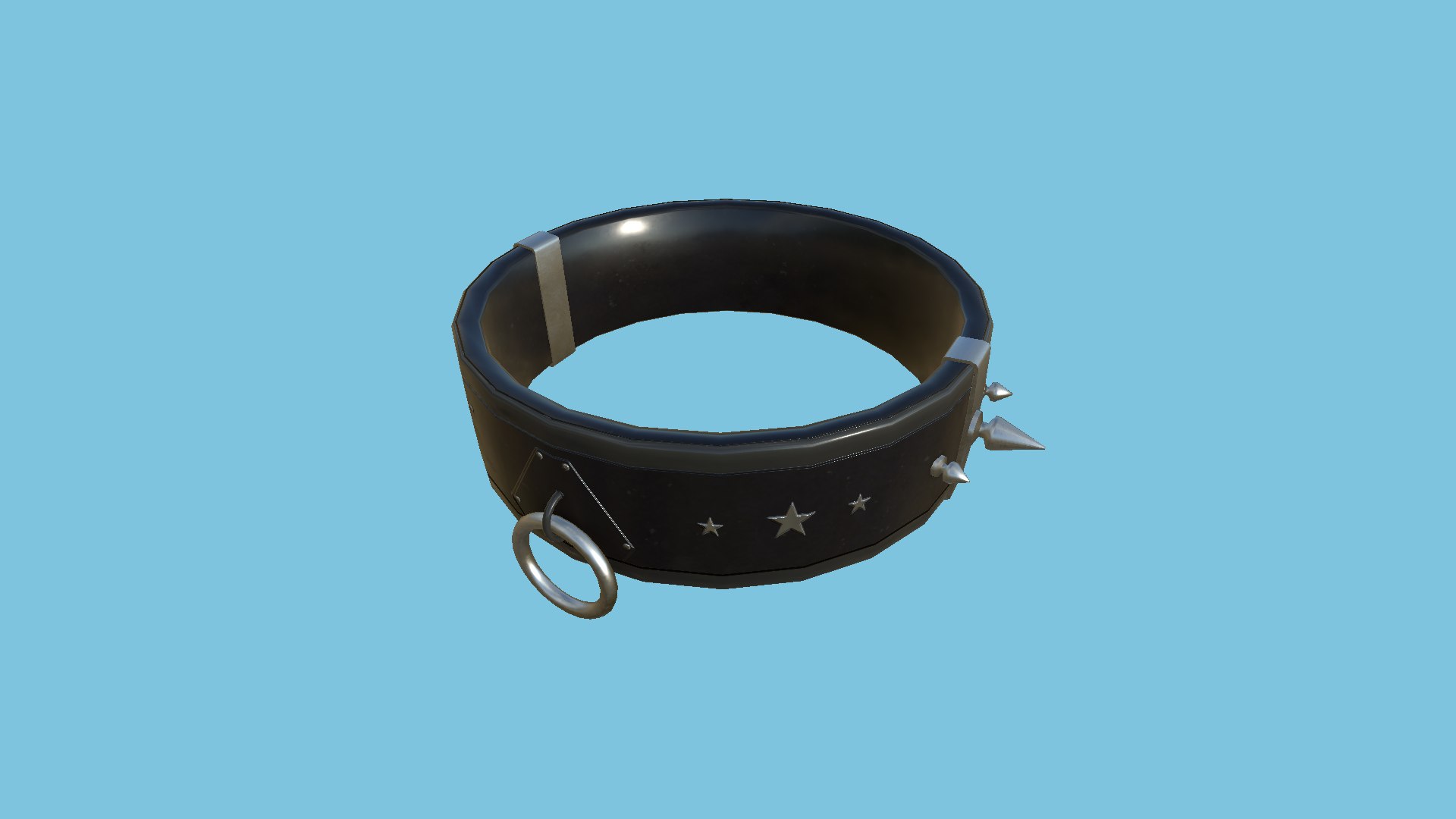 Gothic Choker Collar 07 Moon - Character Design Fashion 3D Model ...