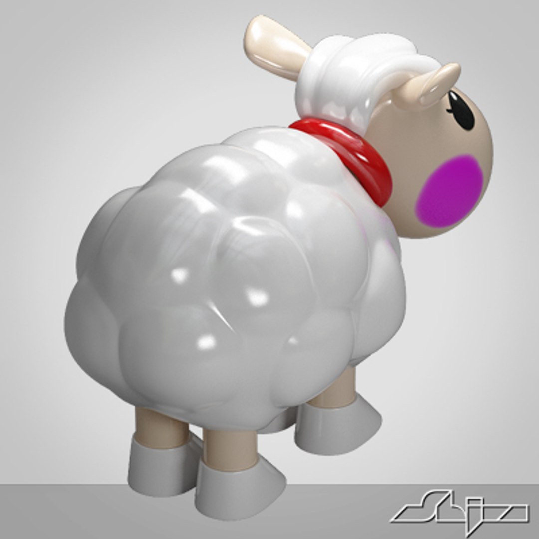 3d Plastic Animals Toys Model