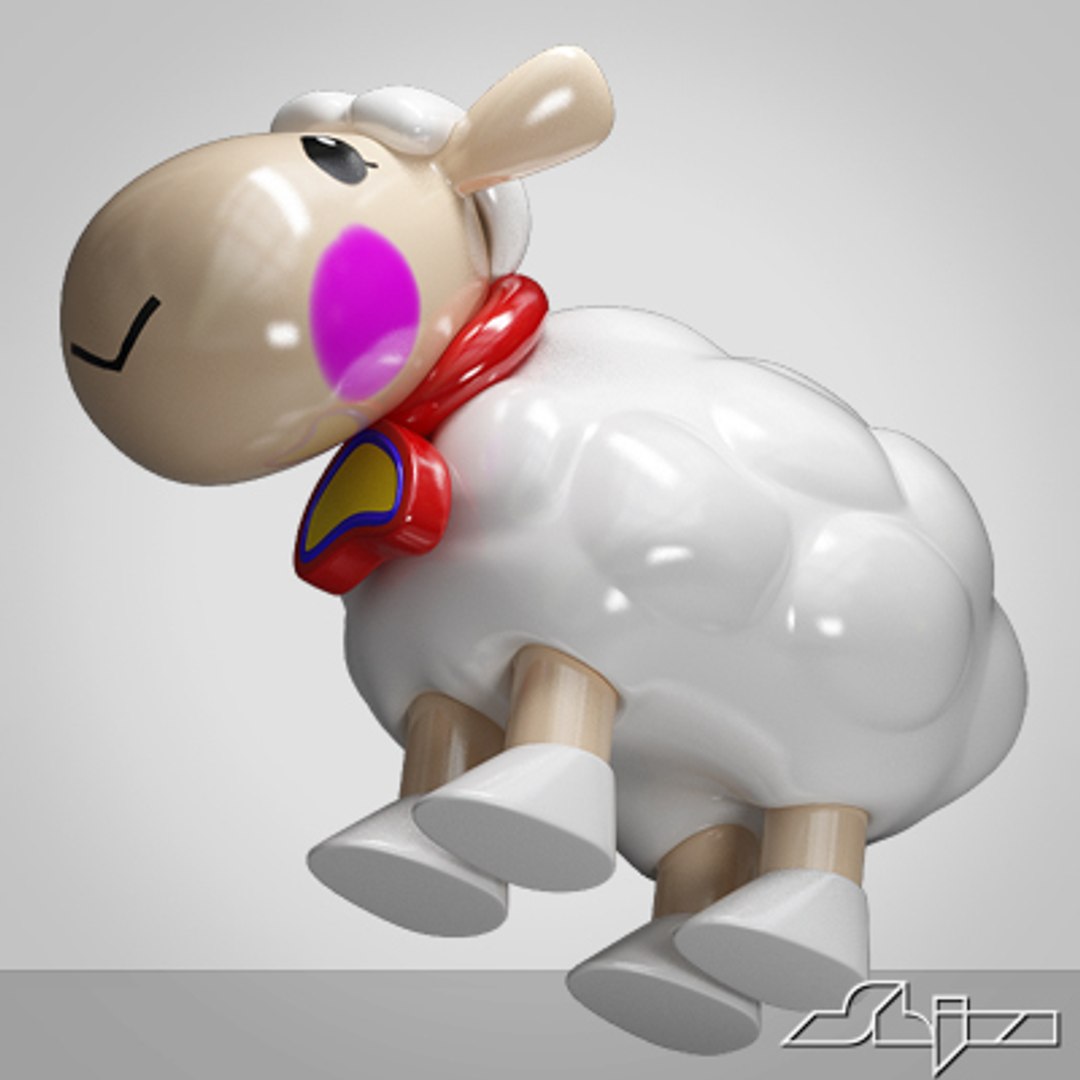 3d Plastic Animals Toys Model