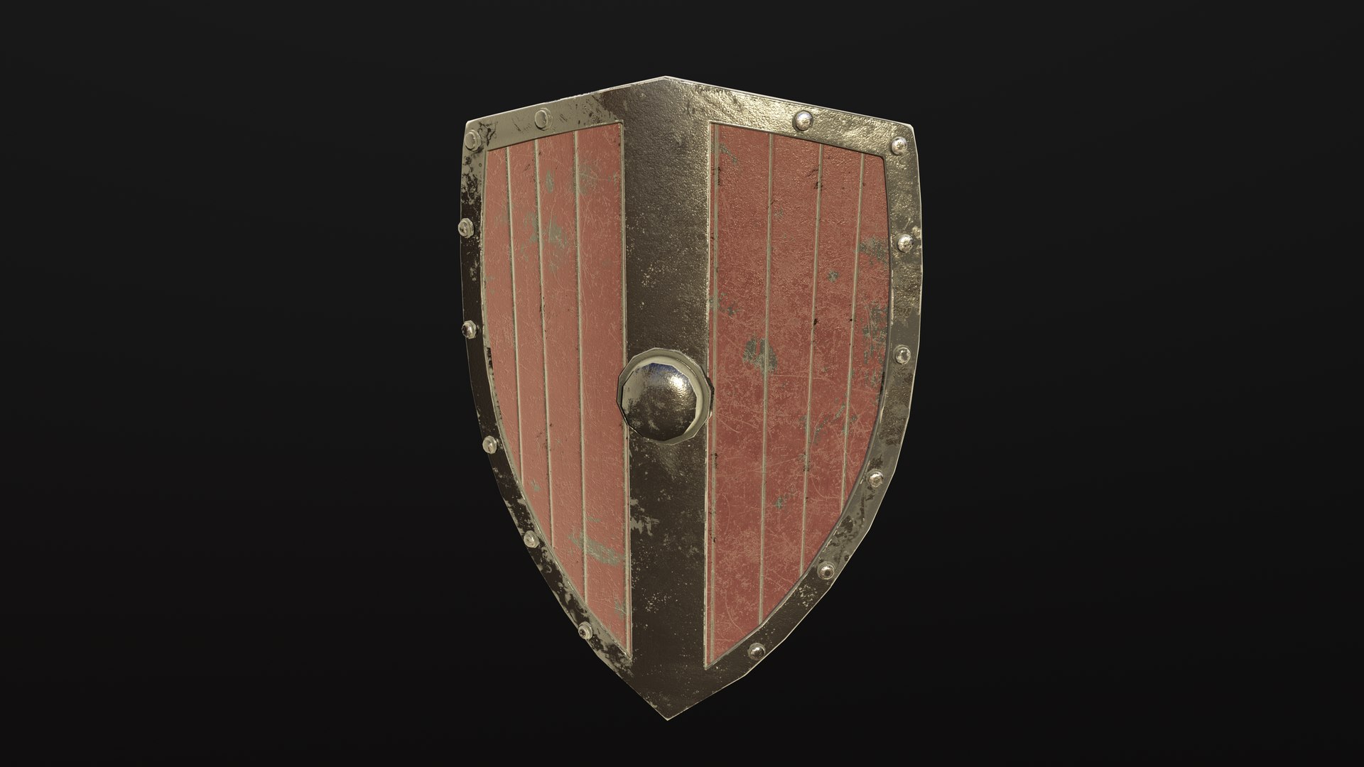 Old Wooden Shield Model - TurboSquid 2306378