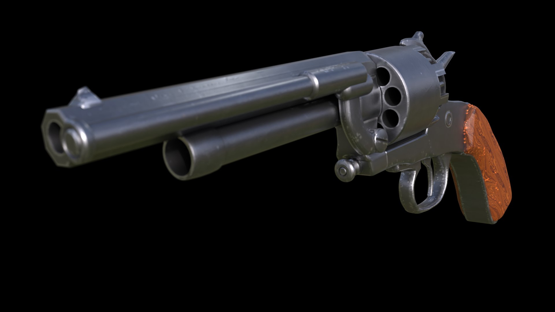 LeMat Revolver - Fully Textured High Quality 3D Model - TurboSquid 1738185