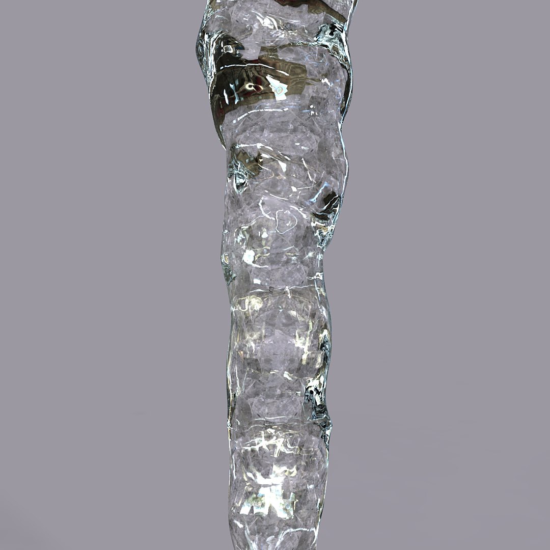 3d Model Icicle Frozen