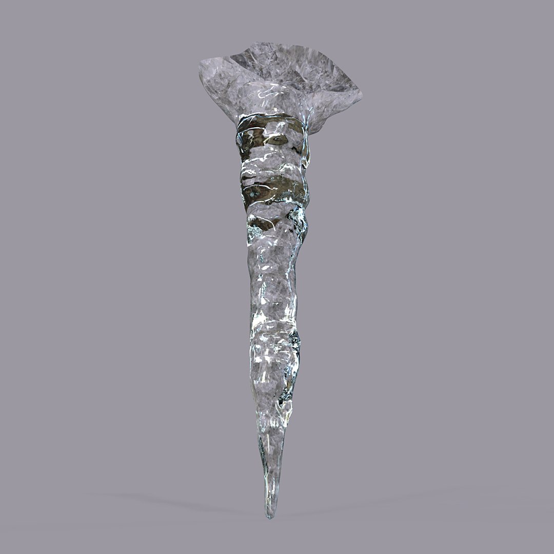 3d Model Icicle Frozen
