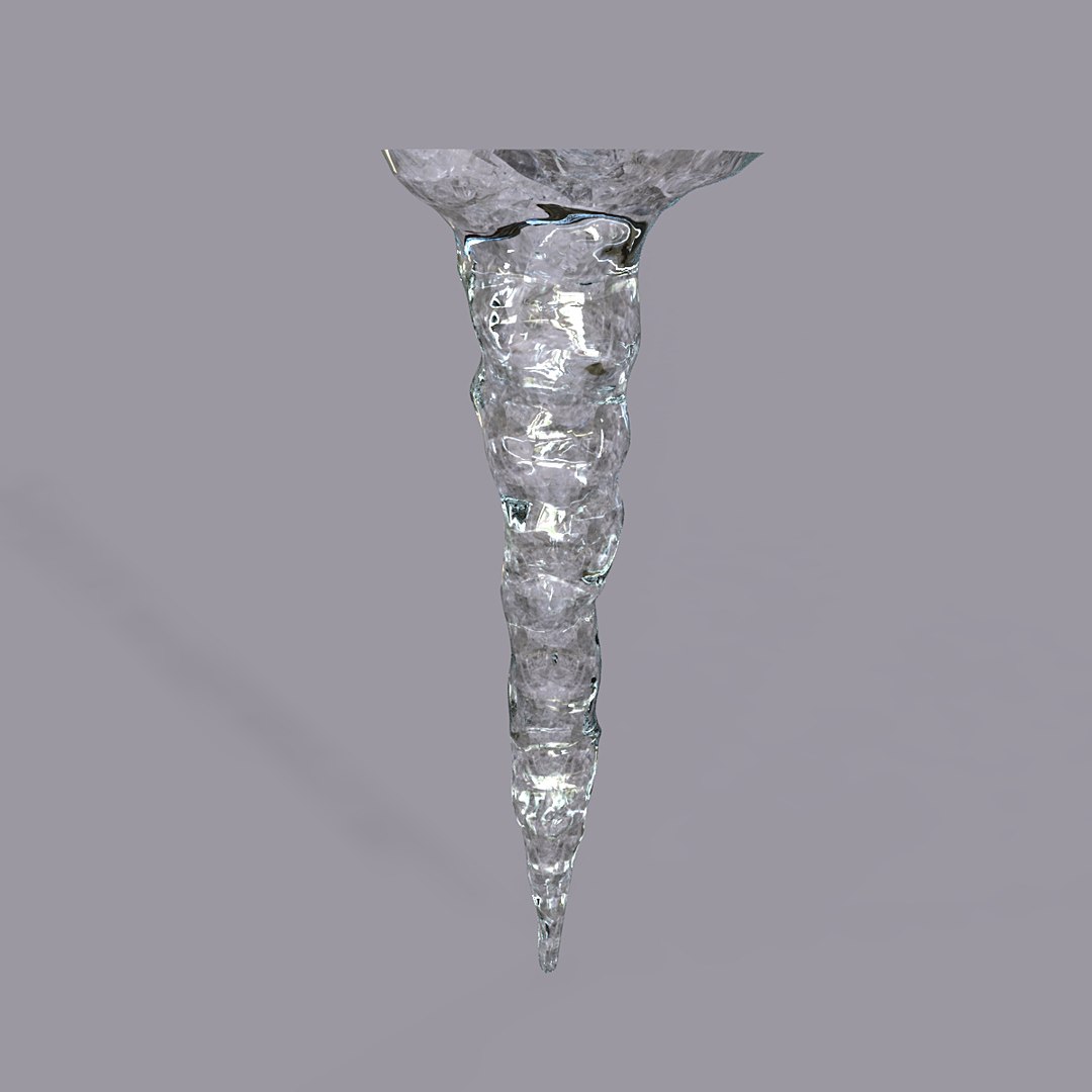 3d Model Icicle Frozen