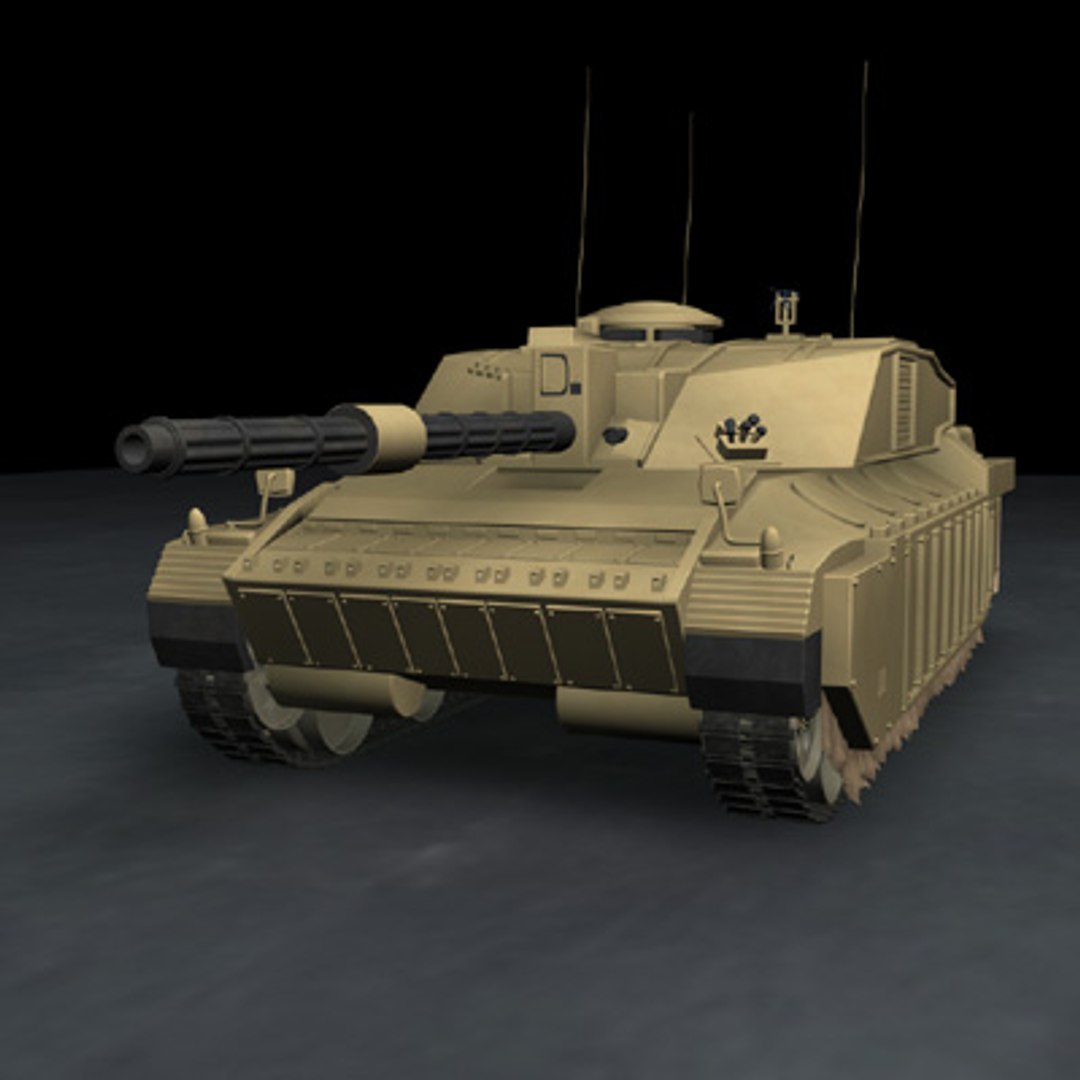 3d Challenger 2 Battle Tank Model