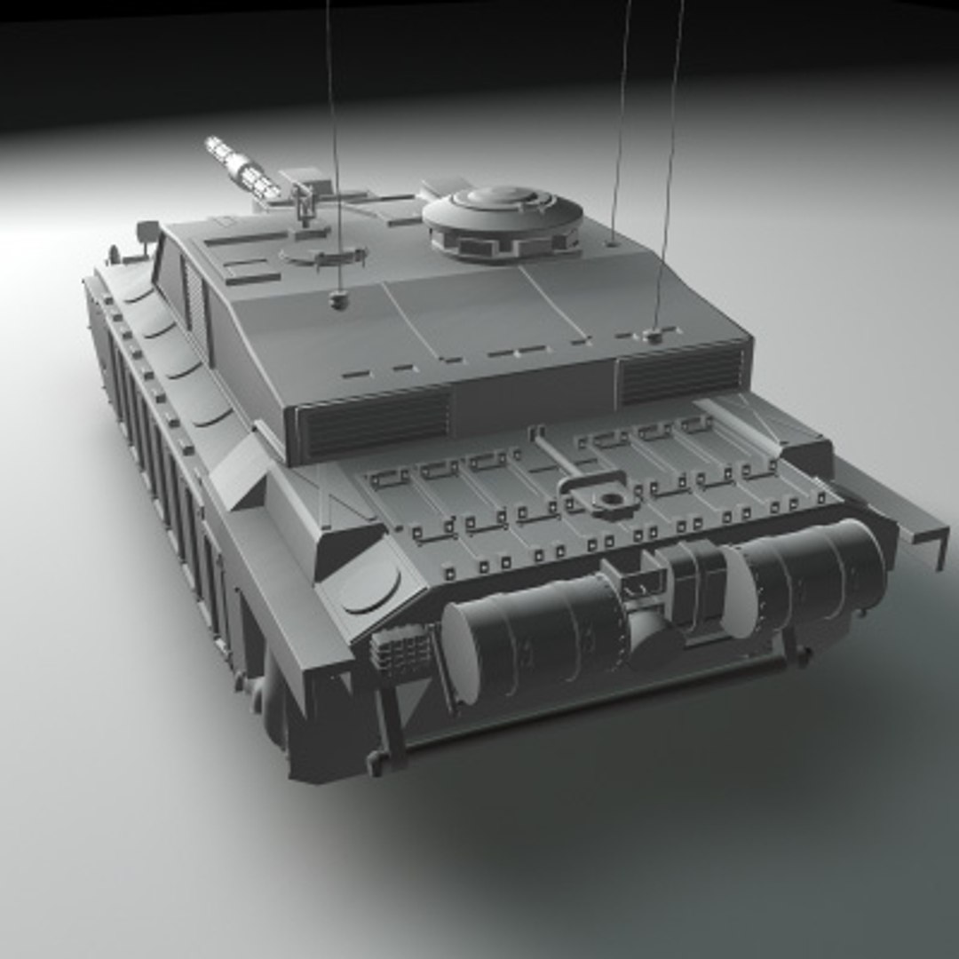 3d Challenger 2 Battle Tank Model