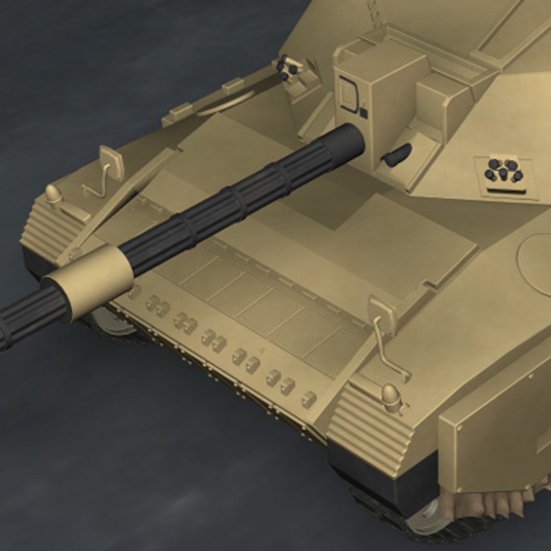 3d Challenger 2 Battle Tank Model