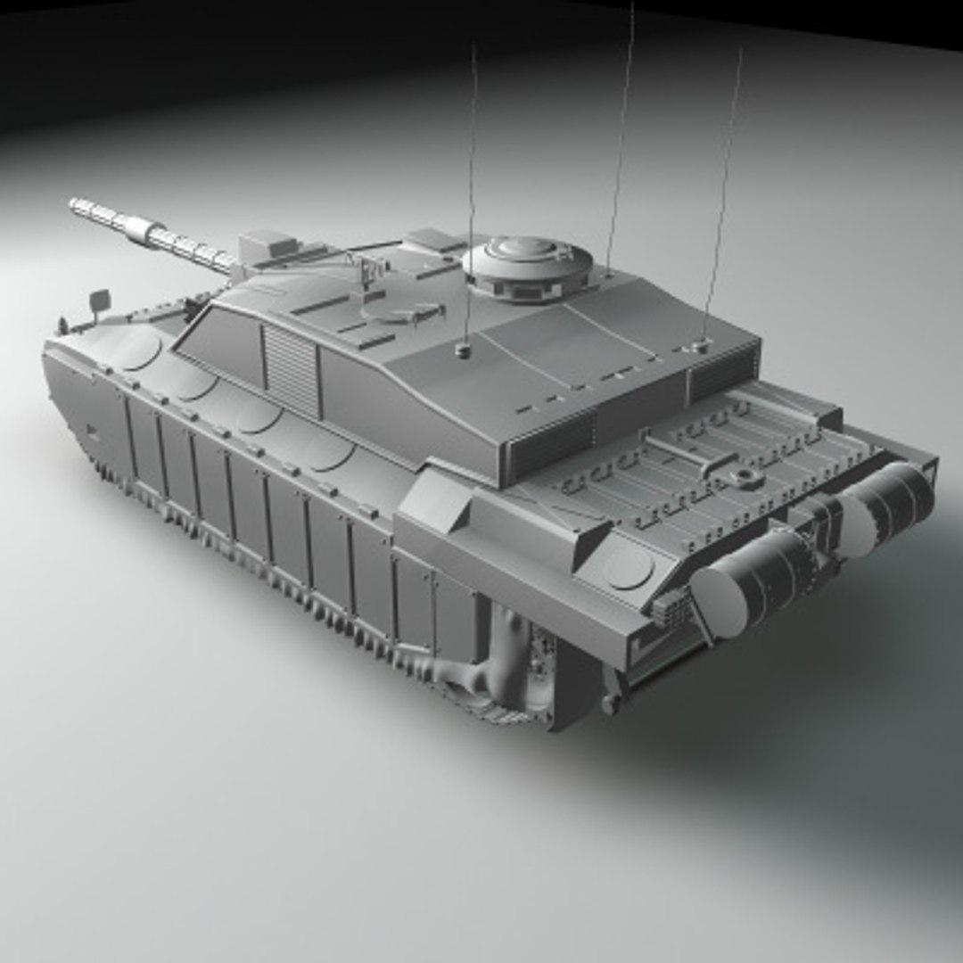 3d Challenger 2 Battle Tank Model