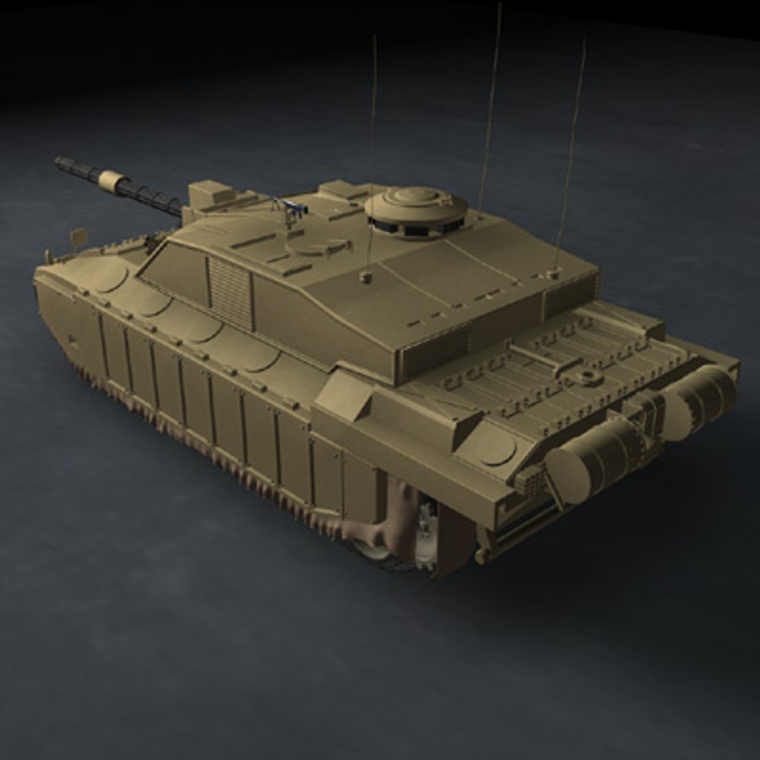 3d Challenger 2 Battle Tank Model