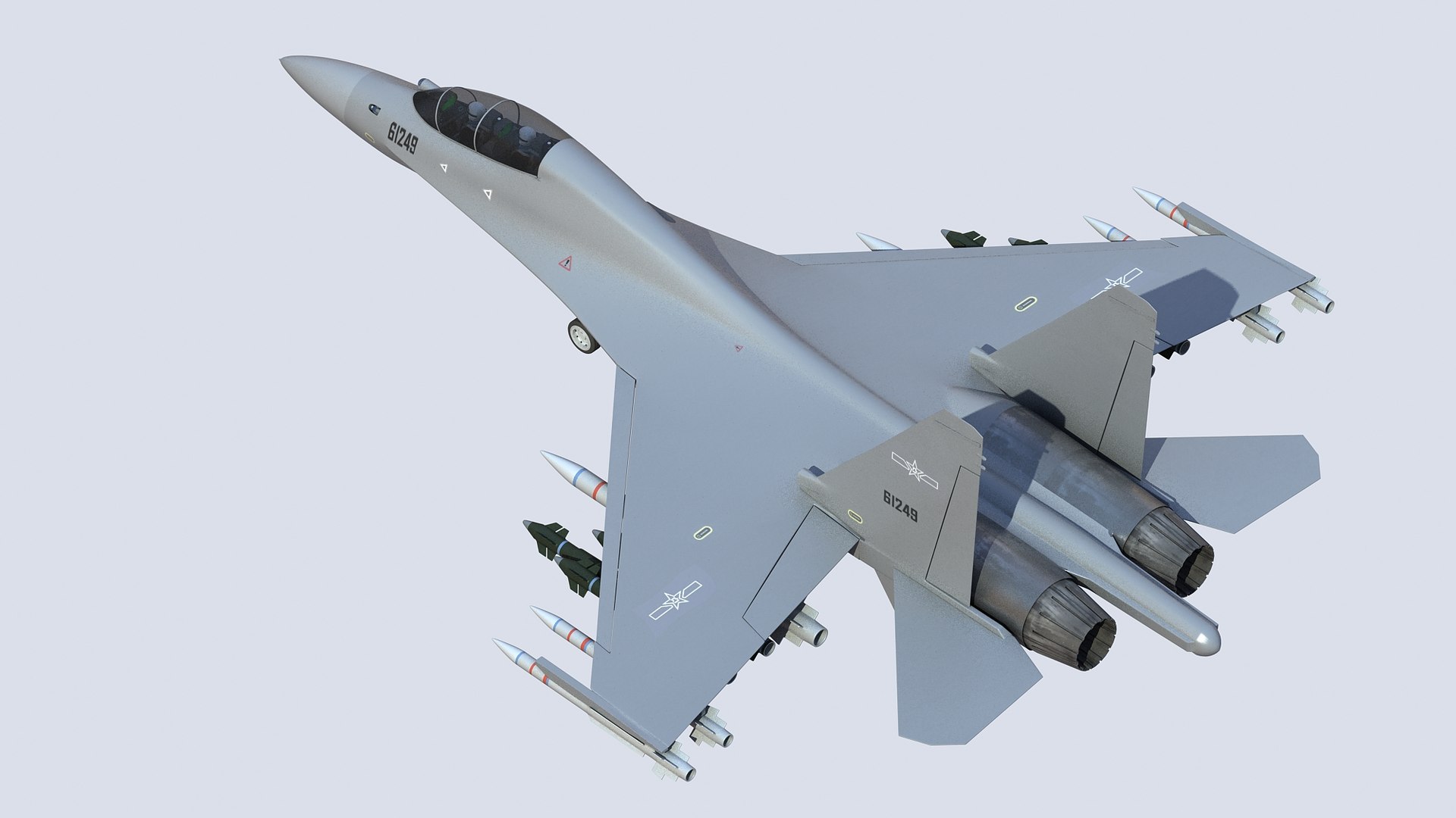 3D Chinese J-16 Fighter Jet Model - TurboSquid 2313488