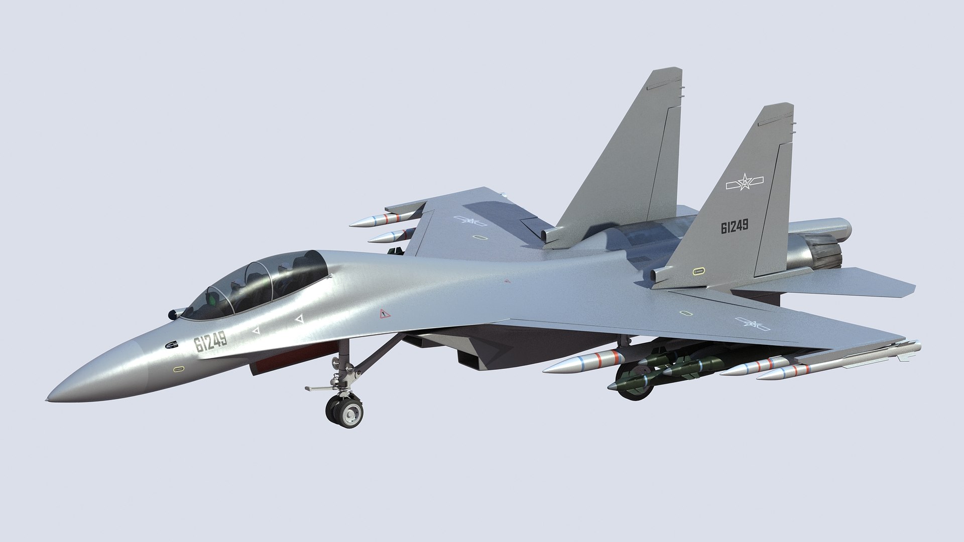 3D Chinese J-16 Fighter Jet Model - TurboSquid 2313488