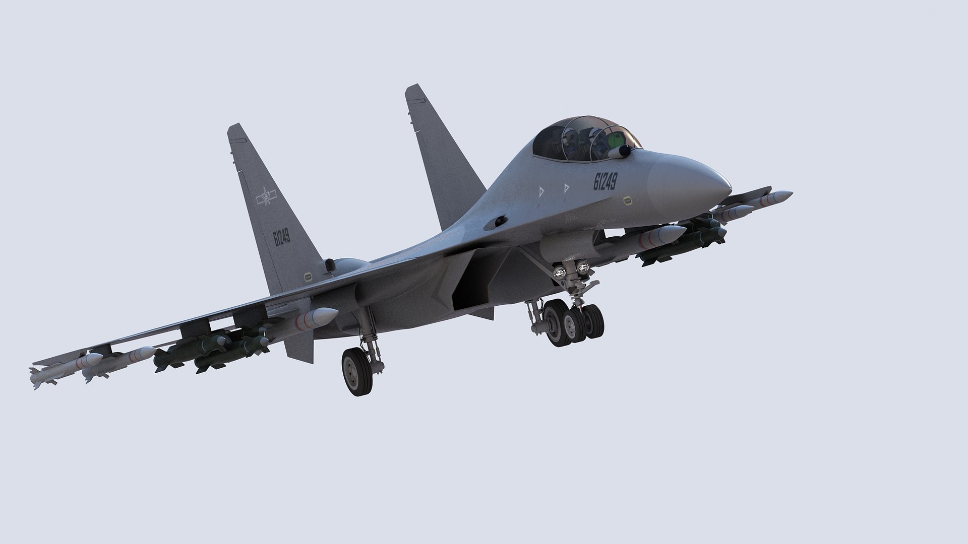 3D Chinese J-16 Fighter Jet Model - TurboSquid 2313488