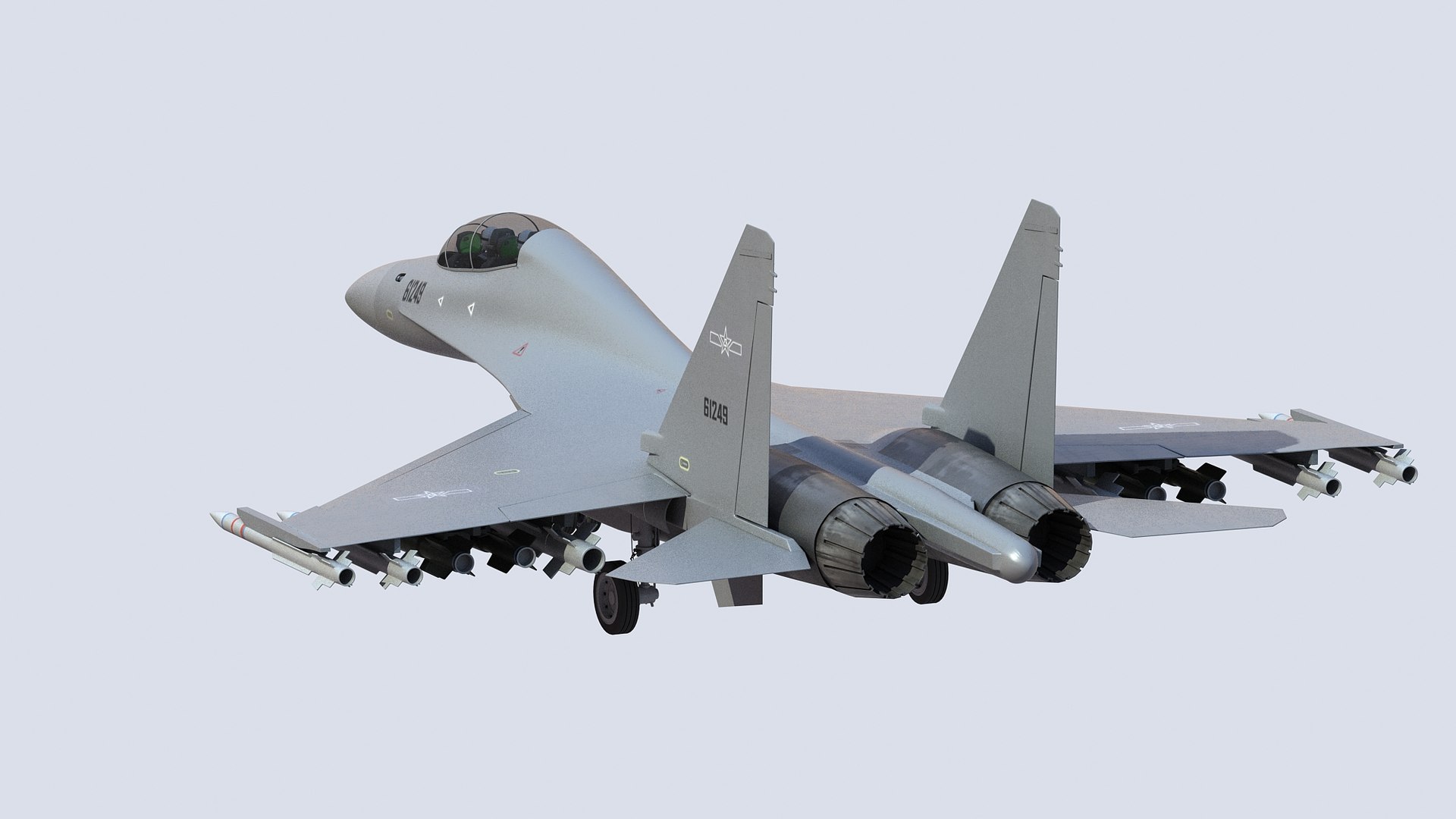 3D Chinese J-16 Fighter Jet Model - TurboSquid 2313488
