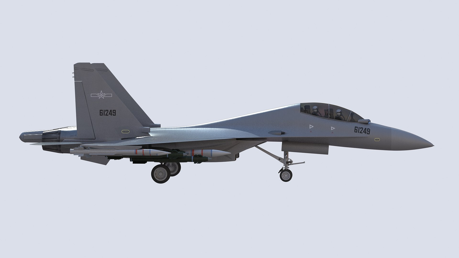 3D Chinese J-16 Fighter Jet Model - TurboSquid 2313488