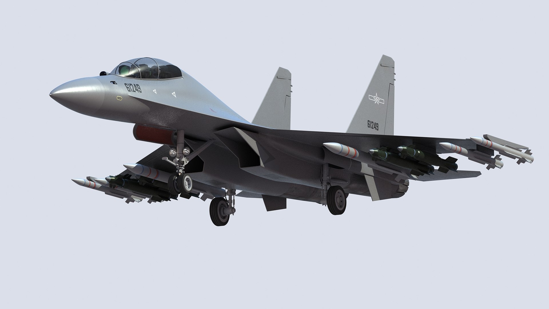 3D Chinese J-16 Fighter Jet Model - TurboSquid 2313488