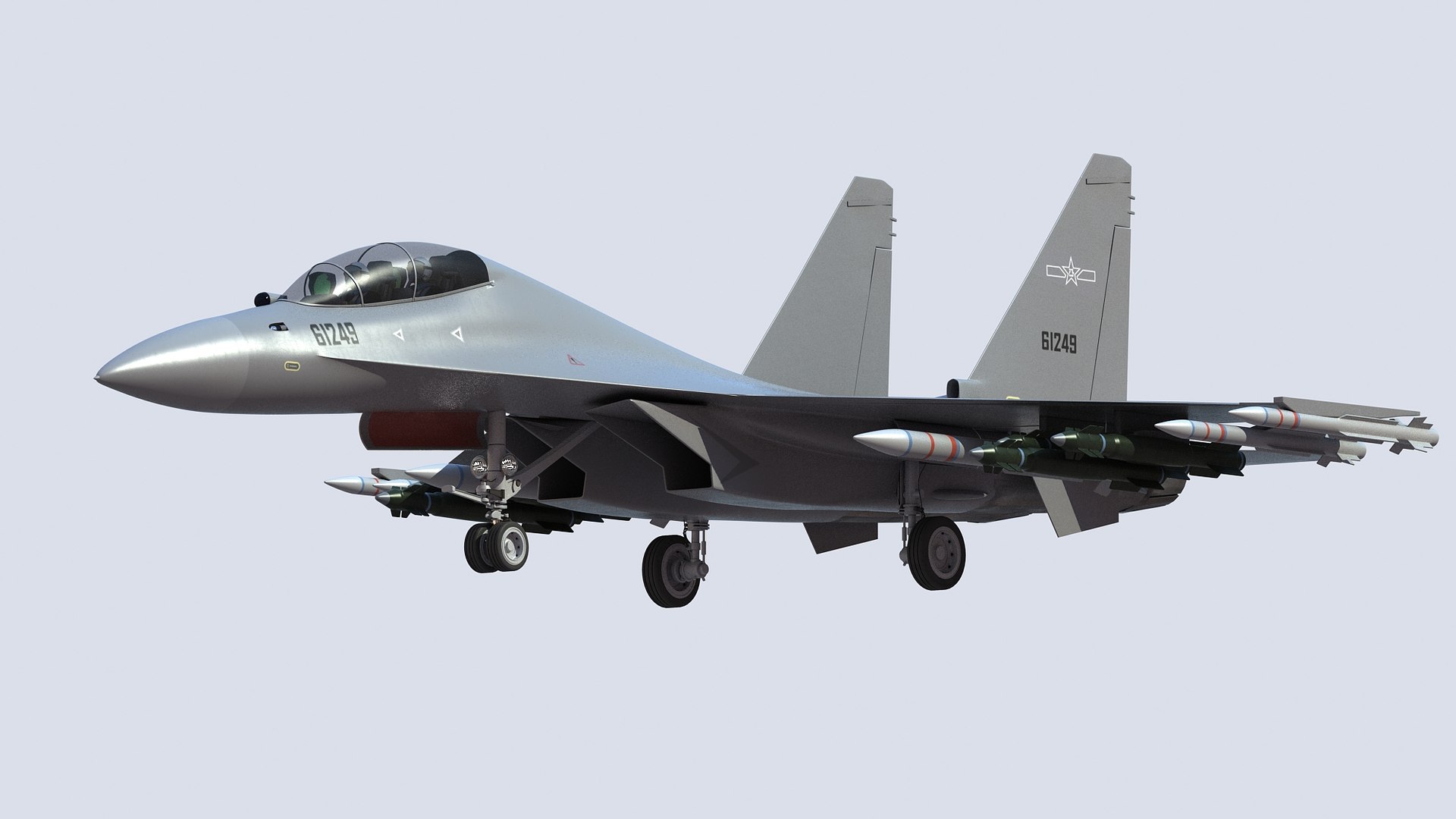 3D Chinese J-16 Fighter Jet Model - TurboSquid 2313488