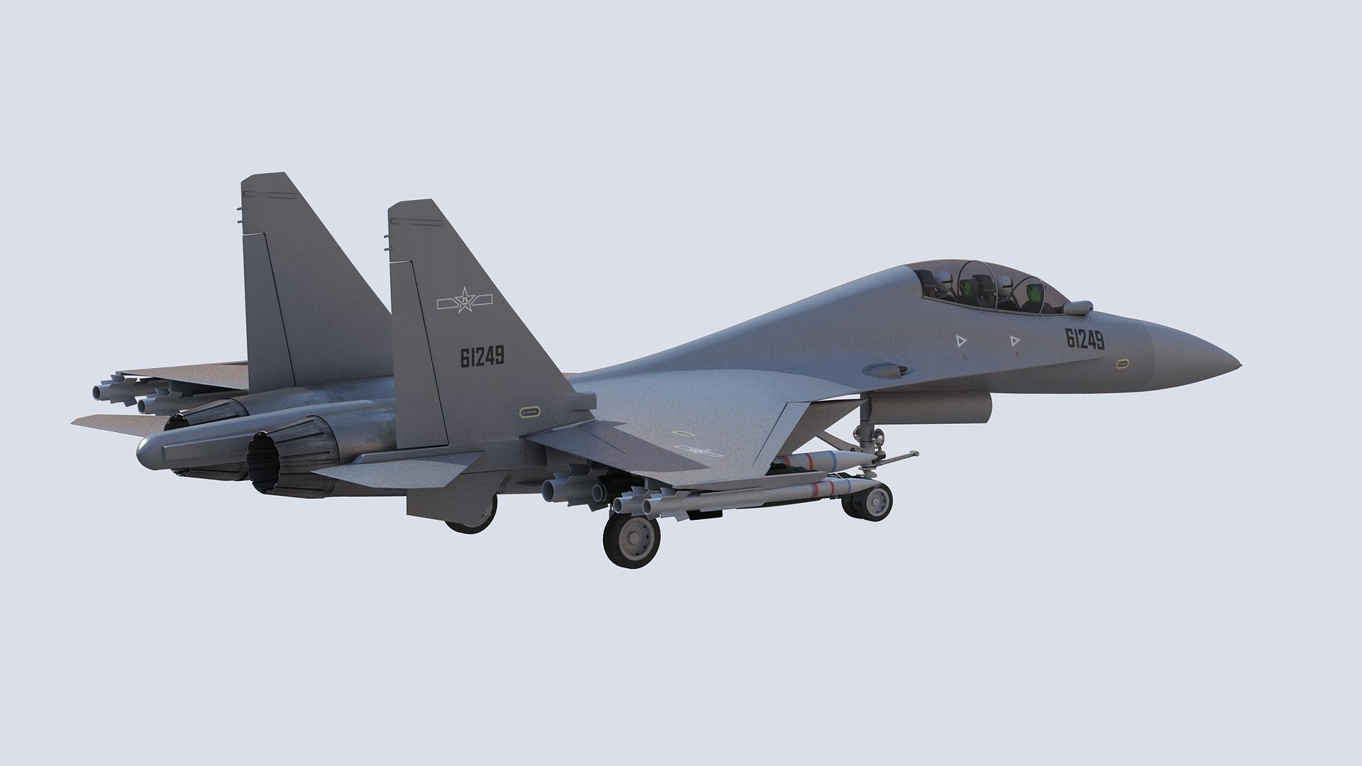 3D Chinese J-16 Fighter Jet Model - TurboSquid 2313488
