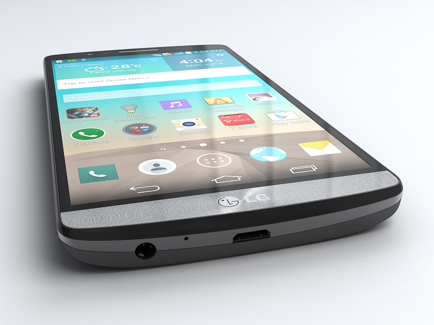 Lg G3 Mobile Phone 3d Max