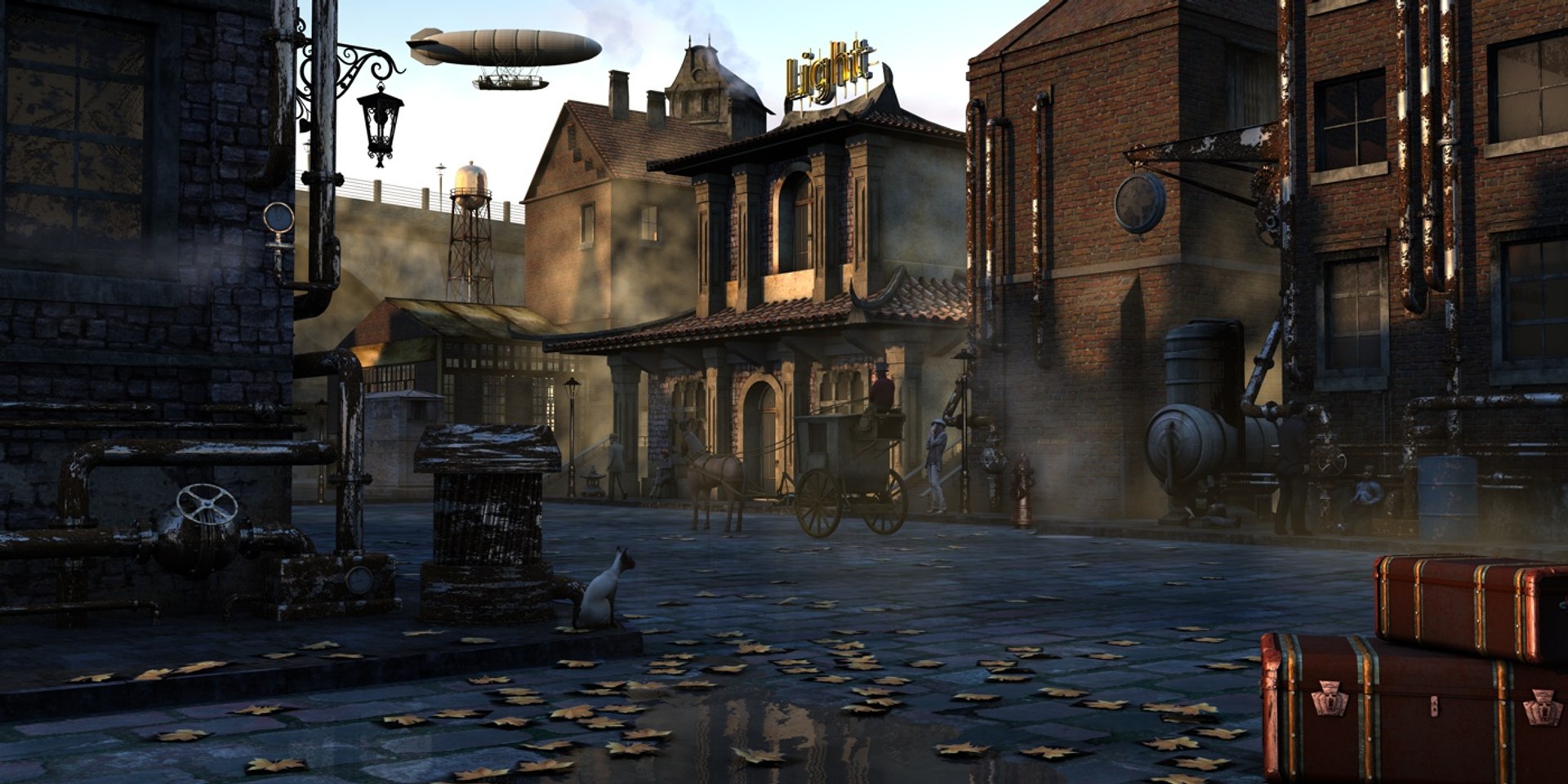 Scenes Steampunk 3d C4d