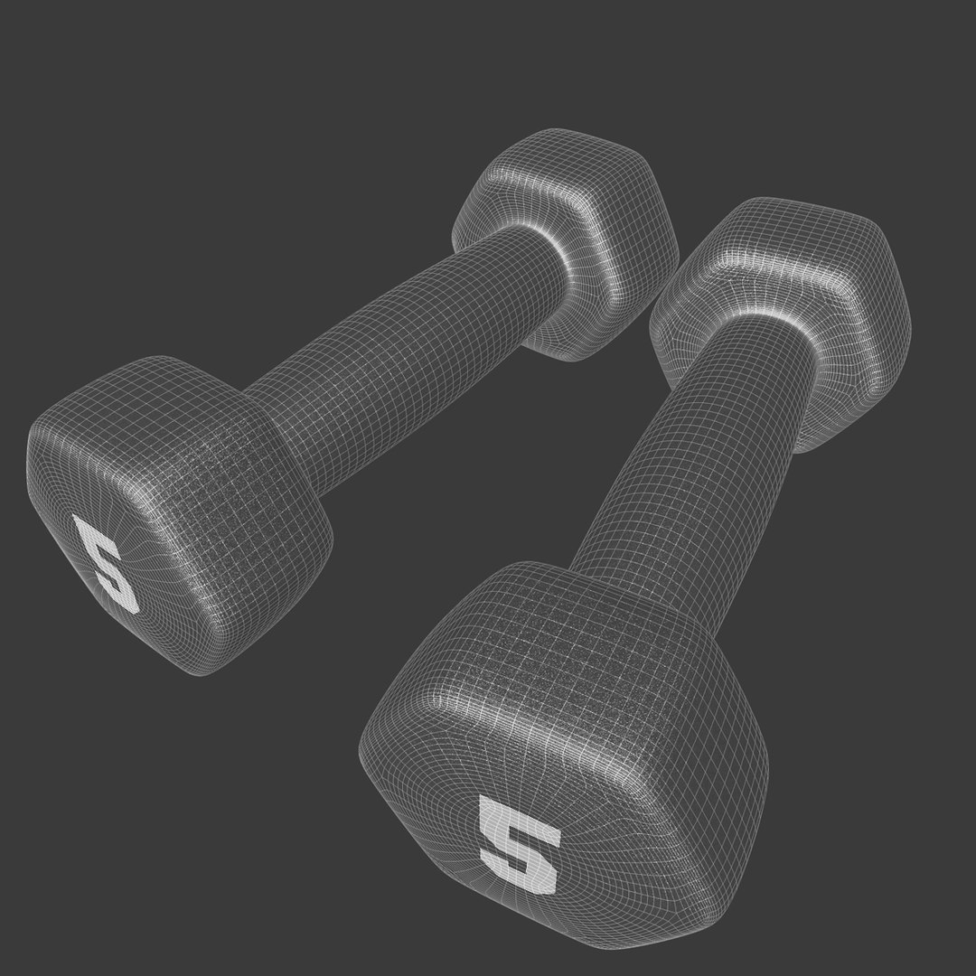 3d model dumbbells v2