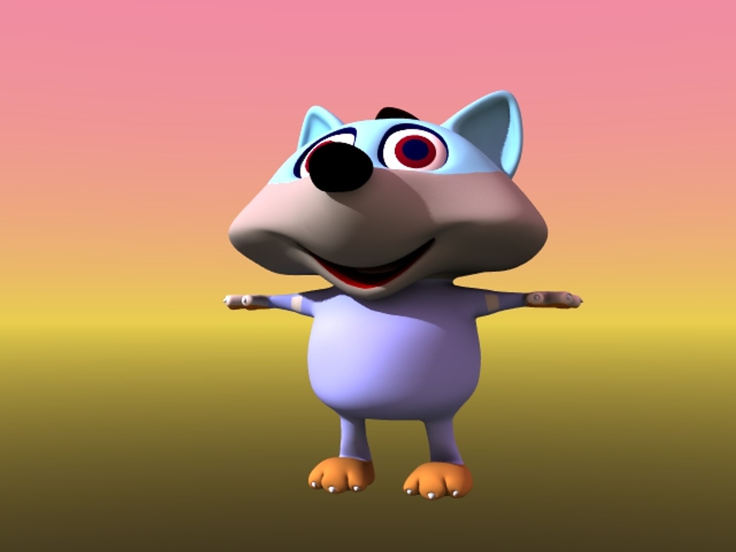 3D Koyote Cartoon Funny Model - TurboSquid 1182337