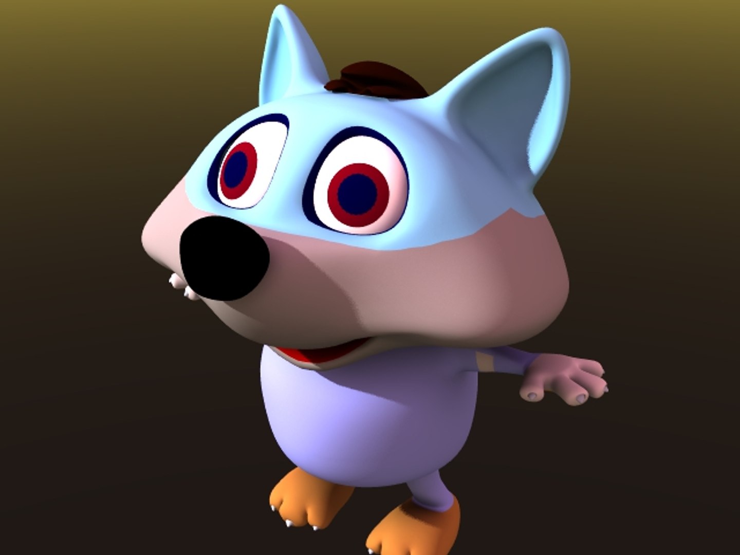 3D Koyote Cartoon Funny Model - TurboSquid 1182337