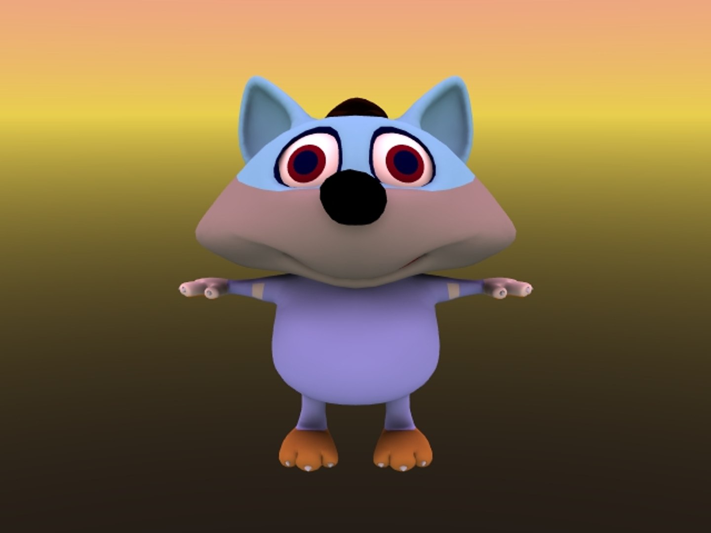 3D Koyote Cartoon Funny Model - TurboSquid 1182337
