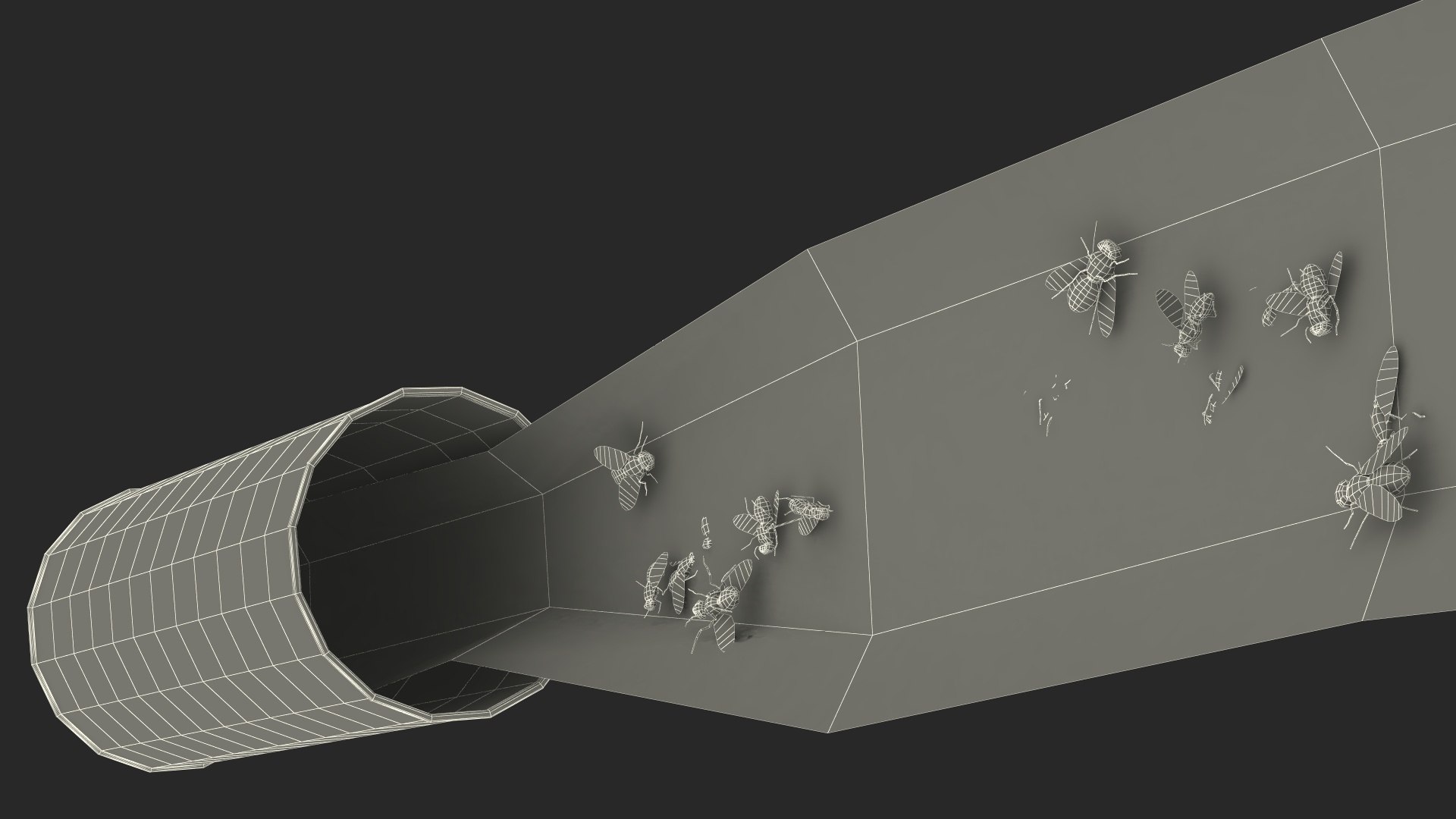 3D Fly Strips Catcher Opened With Fly - TurboSquid 2105687