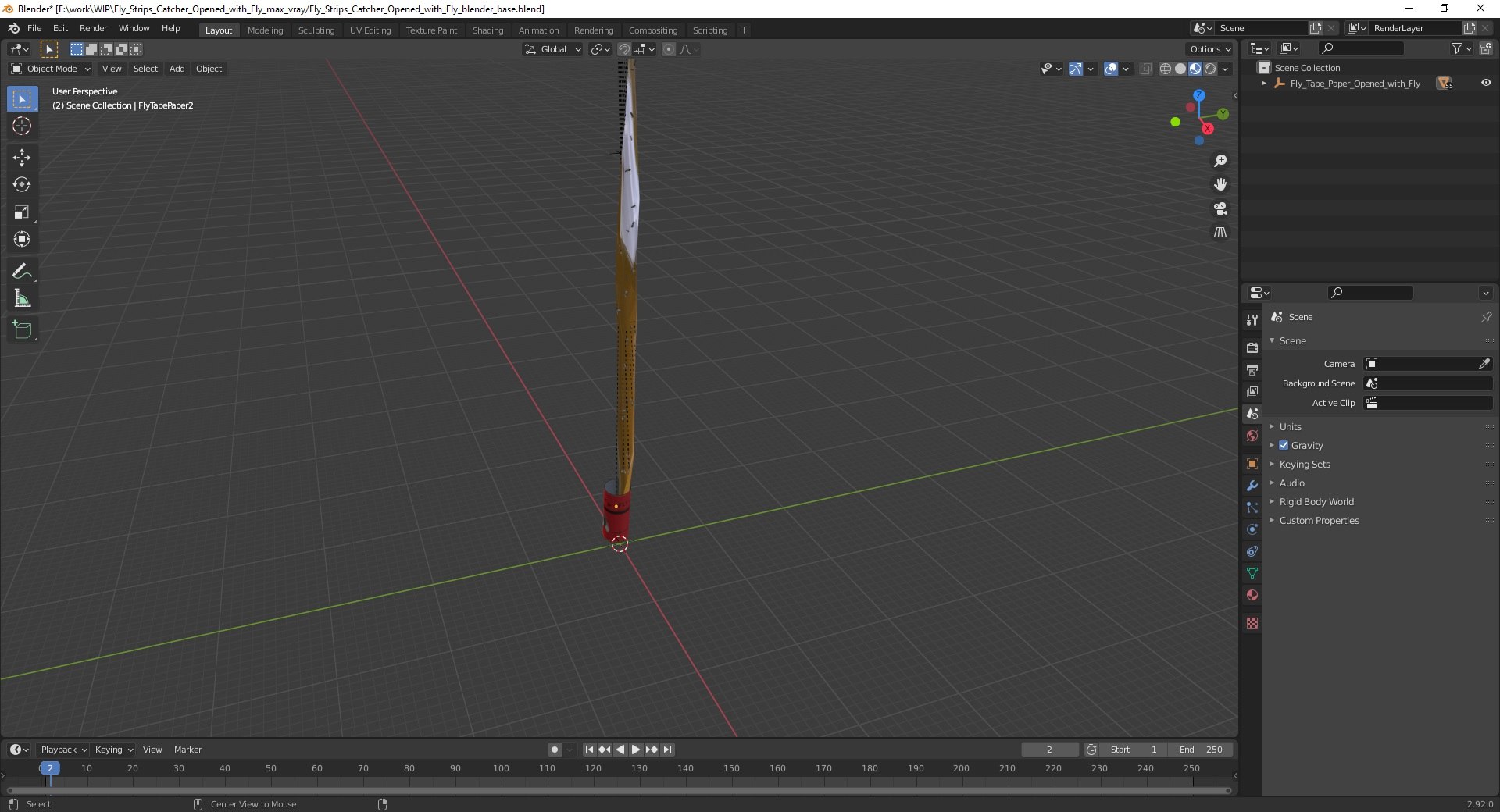 3D Fly Strips Catcher Opened With Fly - TurboSquid 2105687