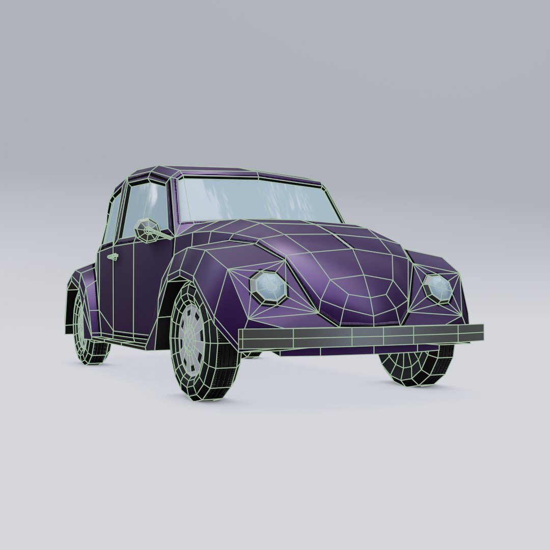 3D Cartoon Car Model - TurboSquid 1466283