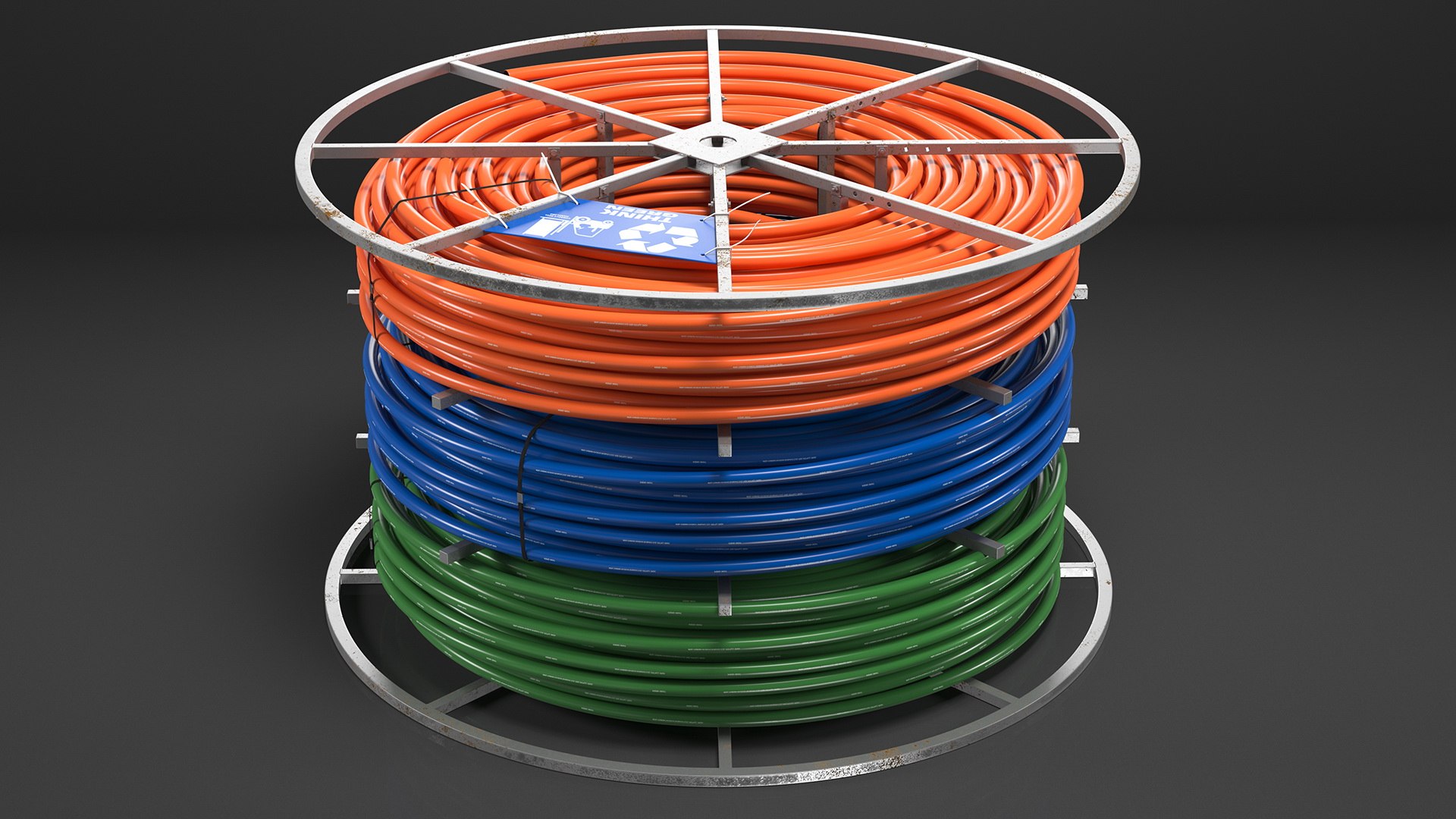 3D hdpe conduit reel model - TurboSquid 1685618