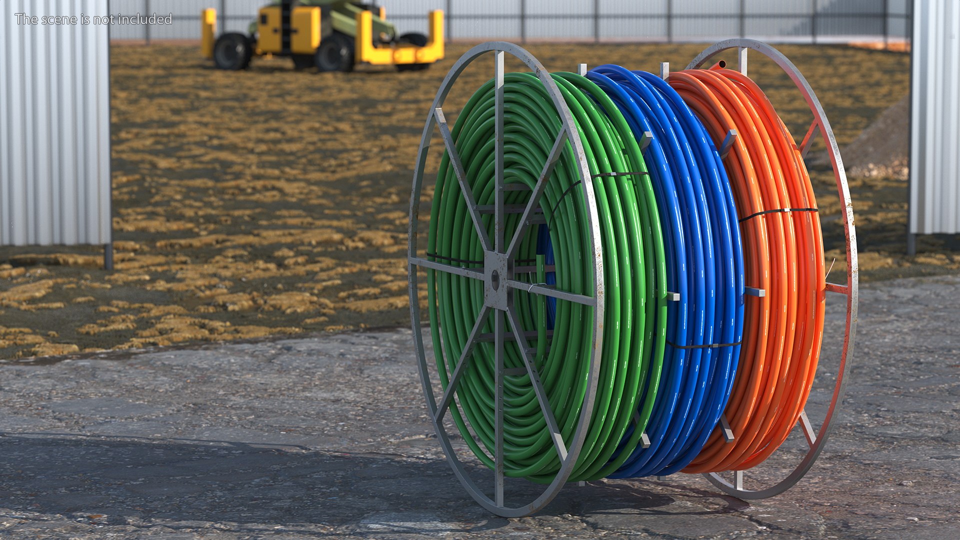 3D hdpe conduit reel model - TurboSquid 1685618