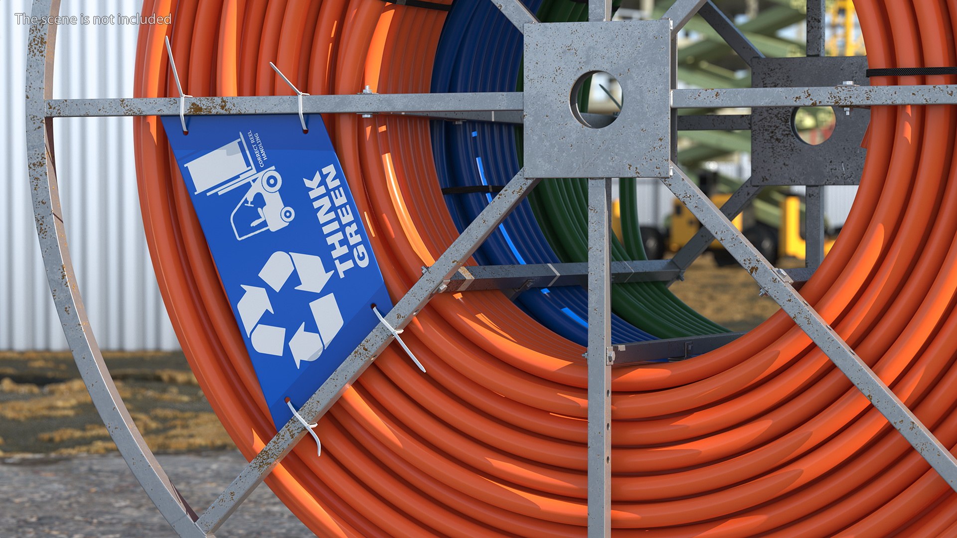 3D hdpe conduit reel model - TurboSquid 1685618