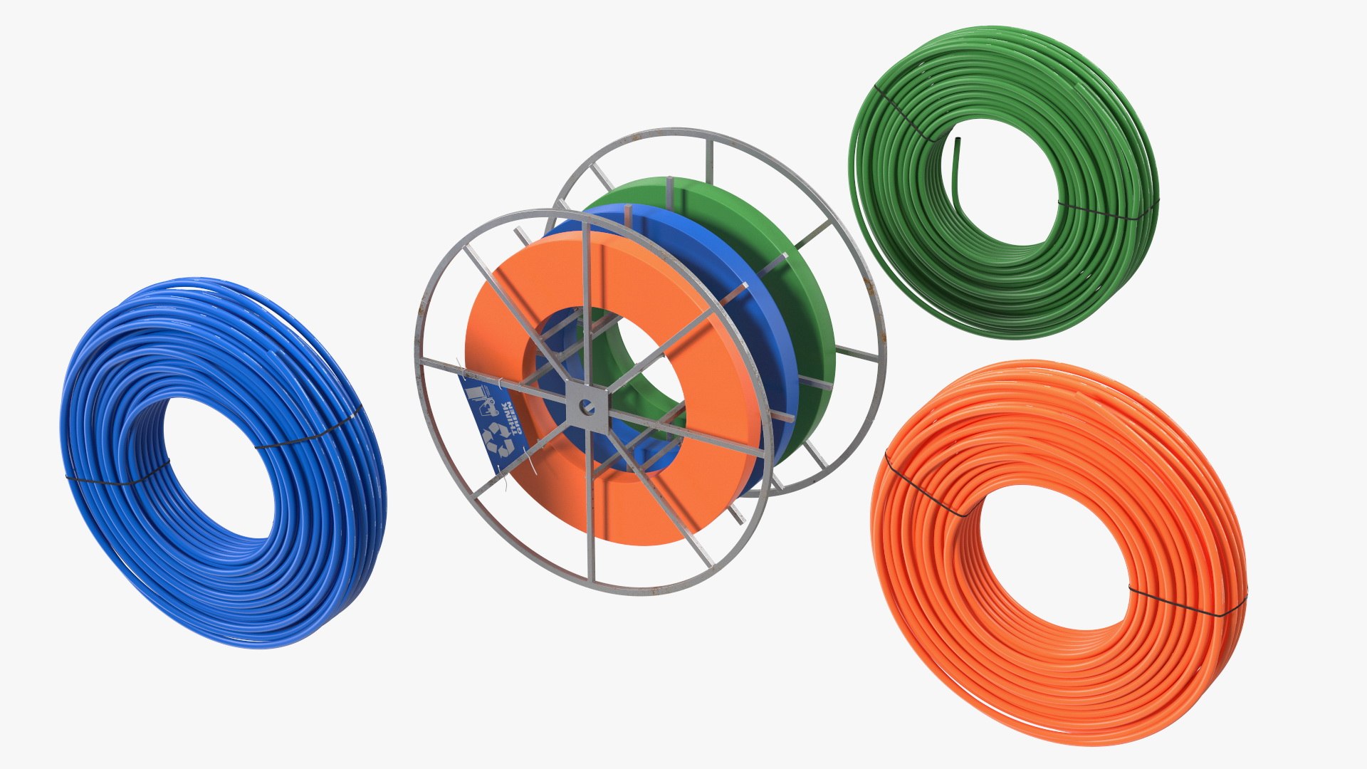 3D hdpe conduit reel model - TurboSquid 1685618