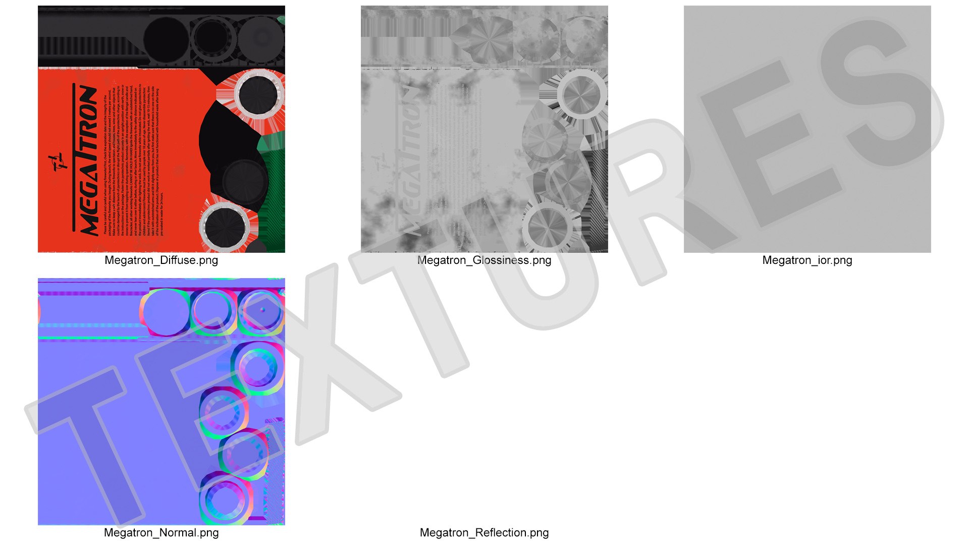 Megatron Firecracker with Fuse 3D model - TurboSquid 1803300