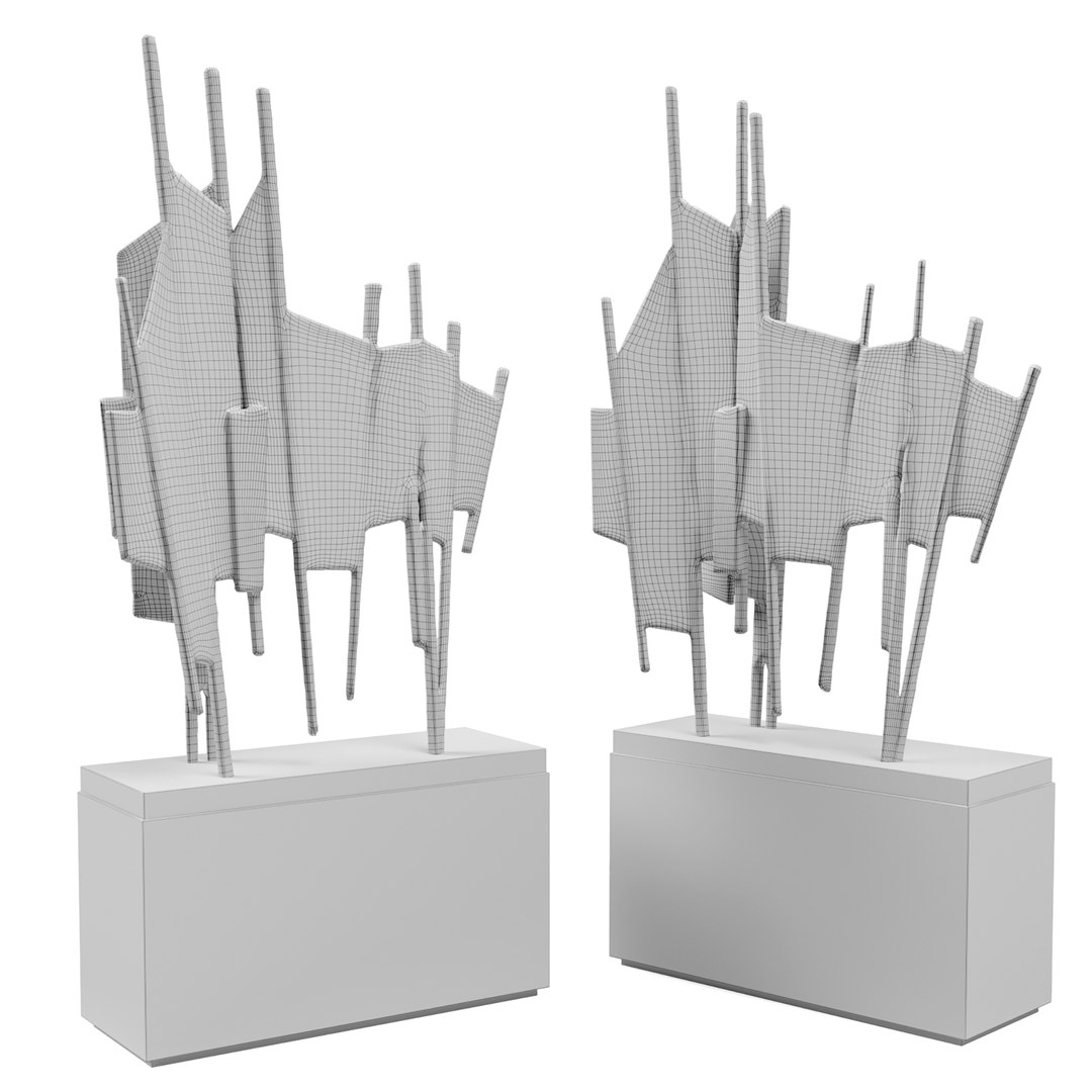 Metal Sail sculpture 3D model - TurboSquid 2071833