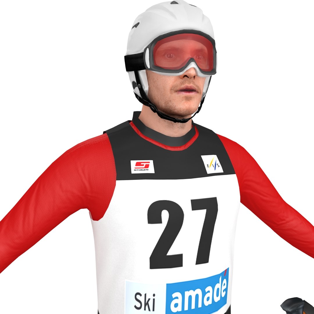 Skier Ski 3D Model - TurboSquid 1284499