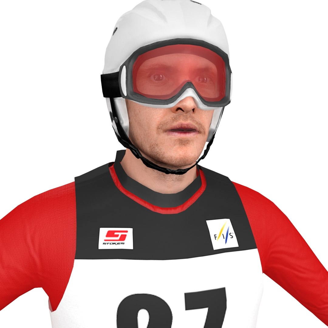 Skier Ski 3D Model - TurboSquid 1284499