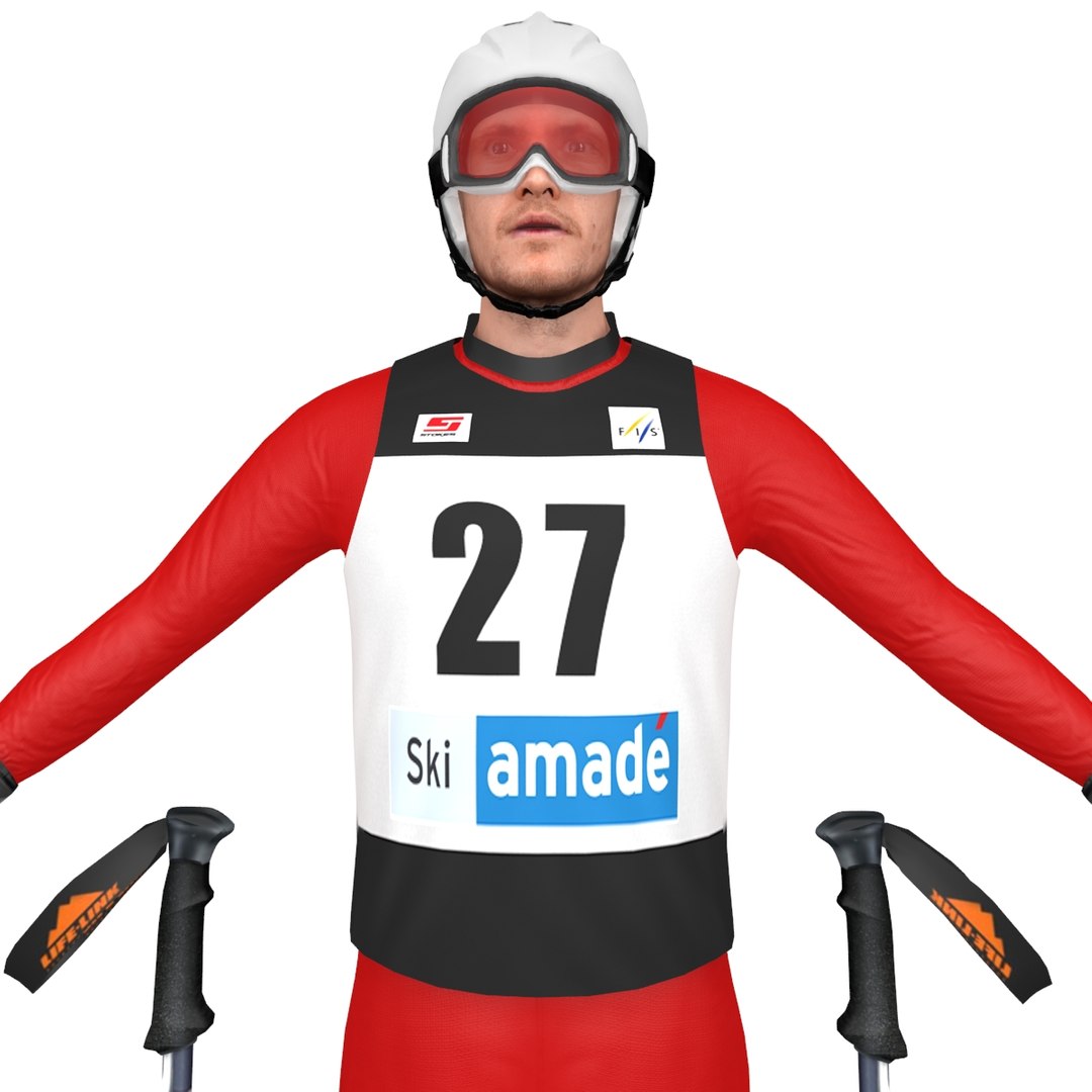 Skier Ski 3D Model - TurboSquid 1284499