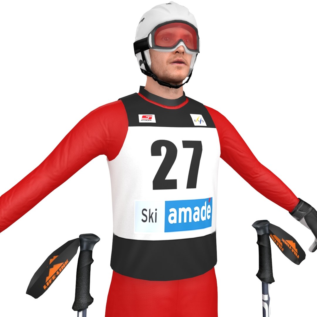 Skier Ski 3D Model - TurboSquid 1284499