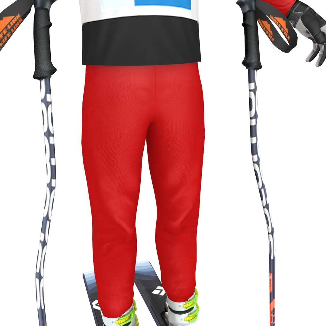 Skier Ski 3D Model - TurboSquid 1284499