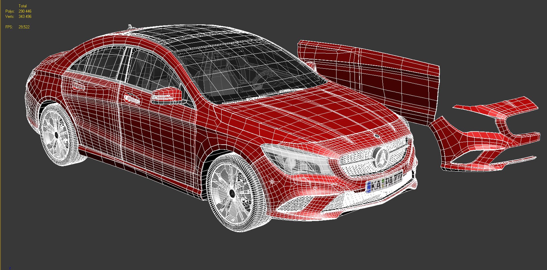 3d model 2013 2014 sedan mercedes
